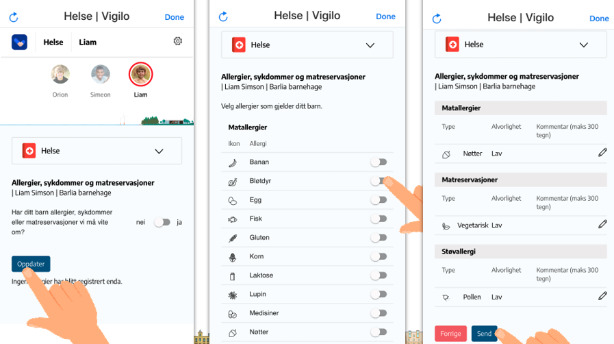 Generelt om viktige innstillinger for barnehagekommunikasjon – Vigilo Barnehage